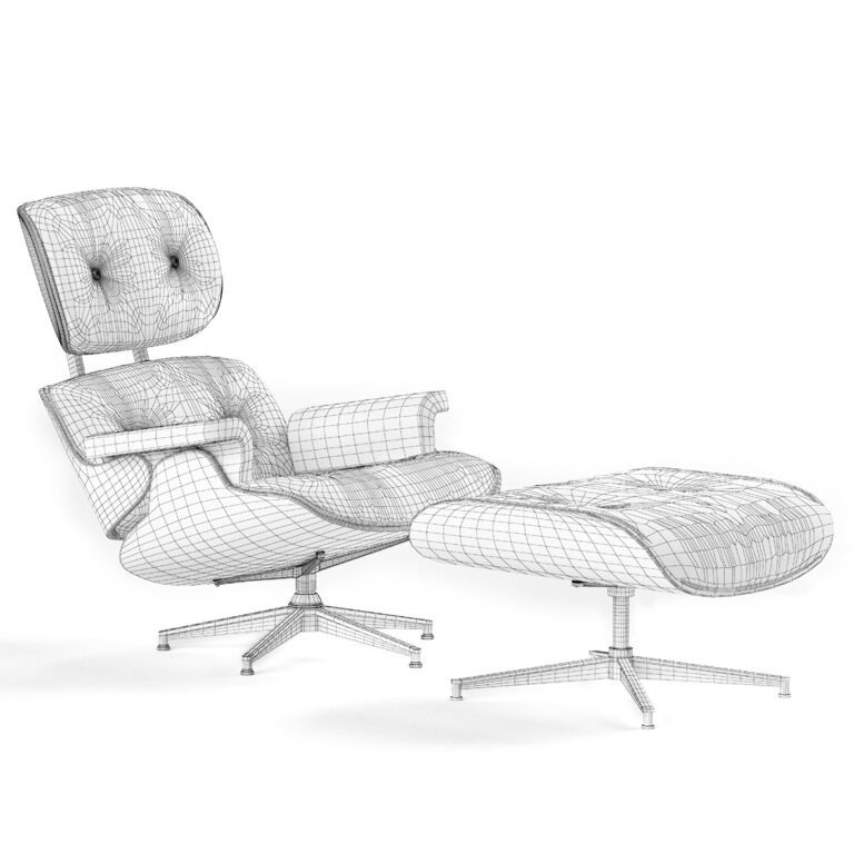 Eames Lounge Chair (311597) 3D model - Download 3D model Eames Lounge ...