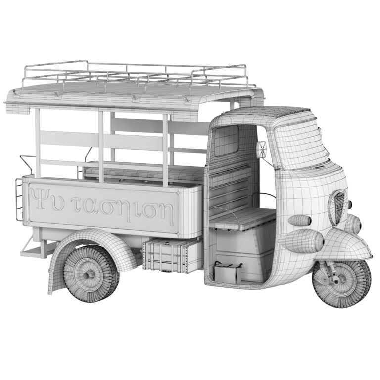 Motor rickshaw Tuk-Tuk (312632) 3D model - Download 3D model Motor ...