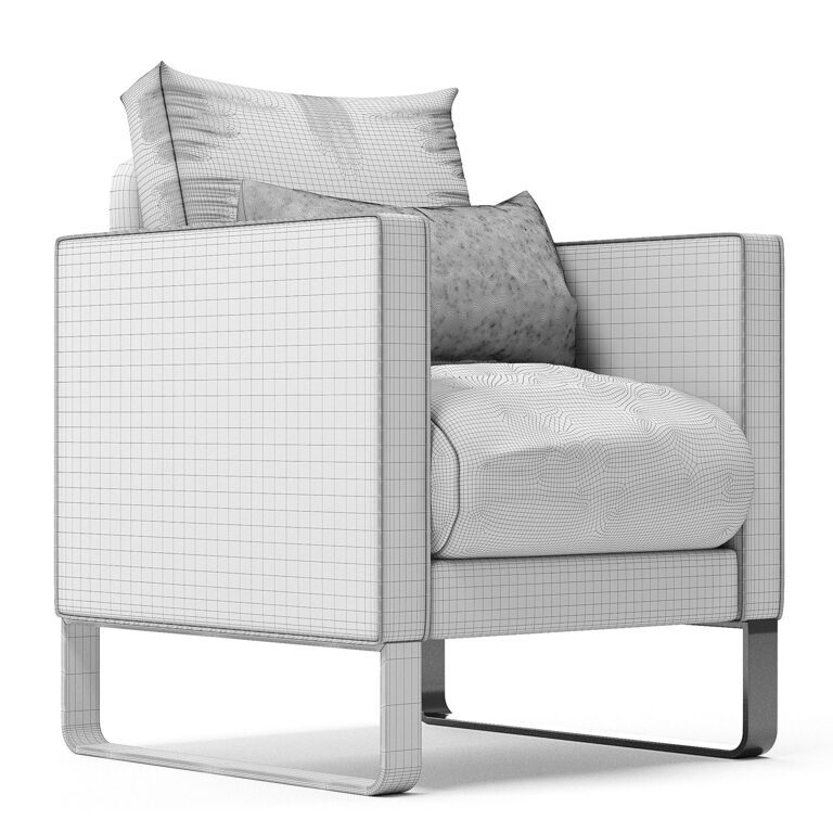 ROLF BENZ 009 CARA Armchair (316697) 3D model - Download 3D model ROLF ...