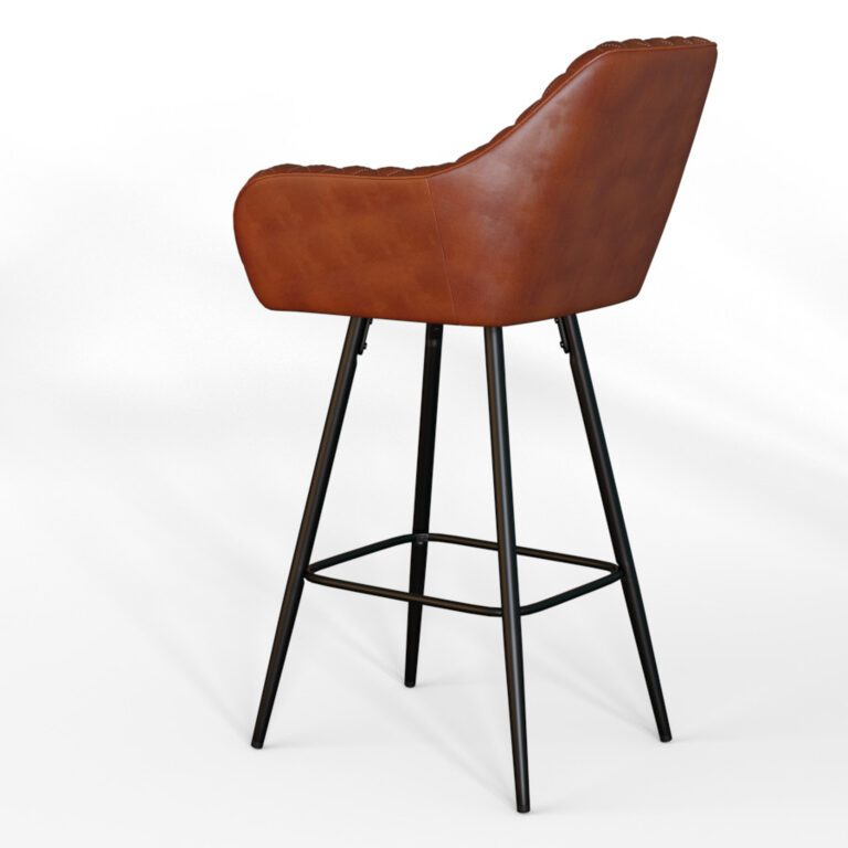 Hamilton Black Leg Bar Stool (317962) 3D model - Download 3D model ...
