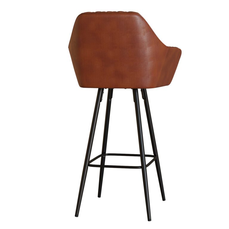 Hamilton Black Leg Bar Stool (317962) 3D model - Download 3D model ...