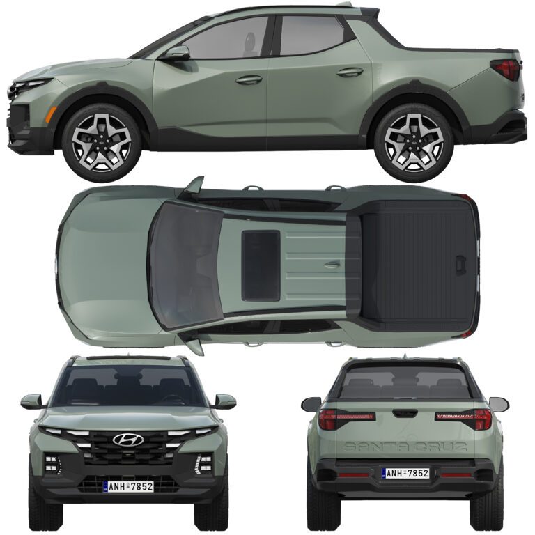 Hyundai Santa Cruz (318009) 3D model - Download 3D model Hyundai Santa ...