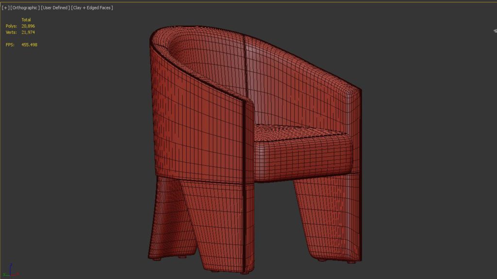Fae Dining Chair-bellamy Storm (318145) 3D model - Download 3D model ...