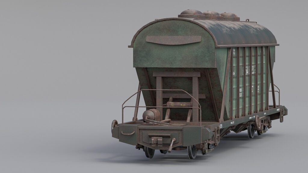 Hopper Wagon Of Russian Railways (319172) 3D model - Download 3D model ...