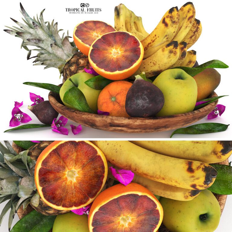 Tropical Fruits (319186) 3D model - Download 3D model Tropical Fruits ...