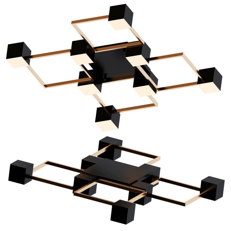 Ceiling Light Geometric Design Frame (319345) 3D model - Download 3D ...