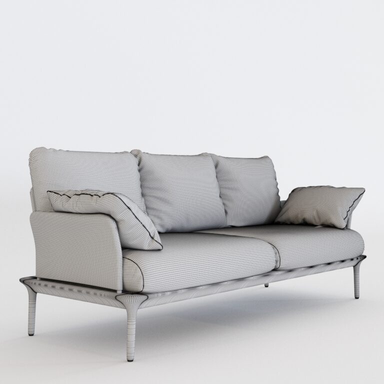 Reva fabric sofa (319544) 3D model - Download 3D model Reva fabric sofa ...