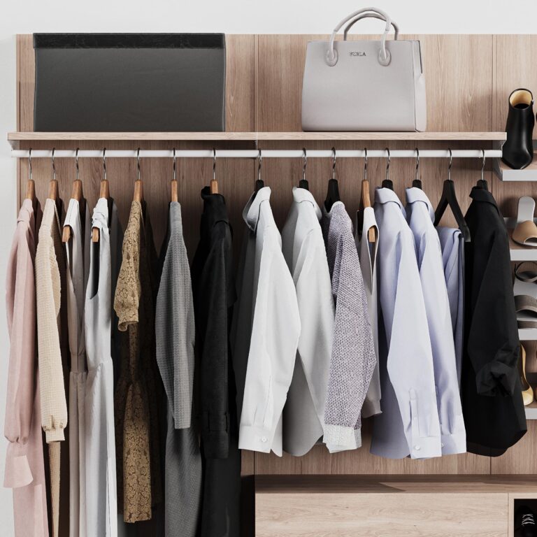 Wardrobe and clothes 6 (320199) 3D model - Download 3D model Wardrobe ...