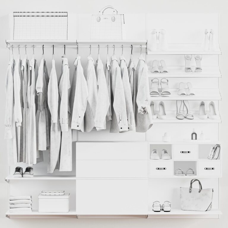 Wardrobe and clothes 6 (320199) 3D model - Download 3D model Wardrobe ...