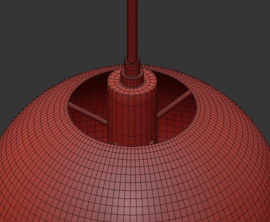 Globe Pendant Light (320214) 3D model - Download 3D model Globe Pendant ...