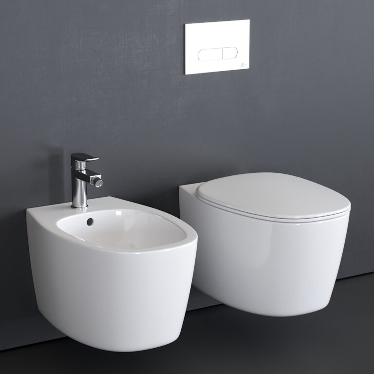 Ideal Standard Dea Wall-Hung WC and bidet (320321) 3D model - Download ...