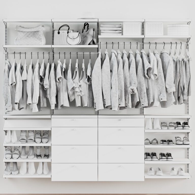 Wardrobe and clothes 8 (320500) 3D model - Download 3D model Wardrobe ...