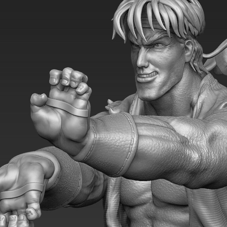 Ryu. Street Fighter II. STL. (320549) 3D model - Download 3D model Ryu ...