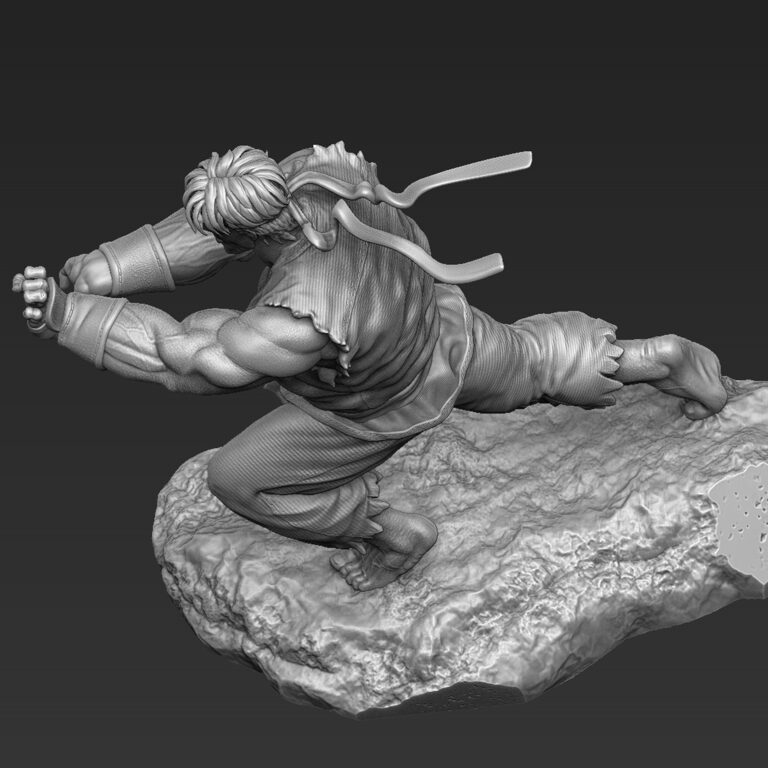 Ryu. Street Fighter II. STL. (320549) 3D model - Download 3D model Ryu ...