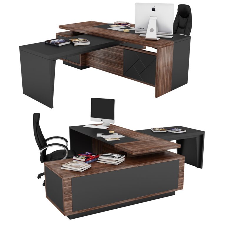 Executive office desk (320739) 3D model - Download 3D model Executive ...