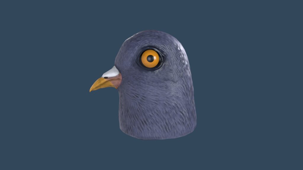Pigeon Mask (320747) 3D model - Download 3D model Pigeon Mask (320747 ...