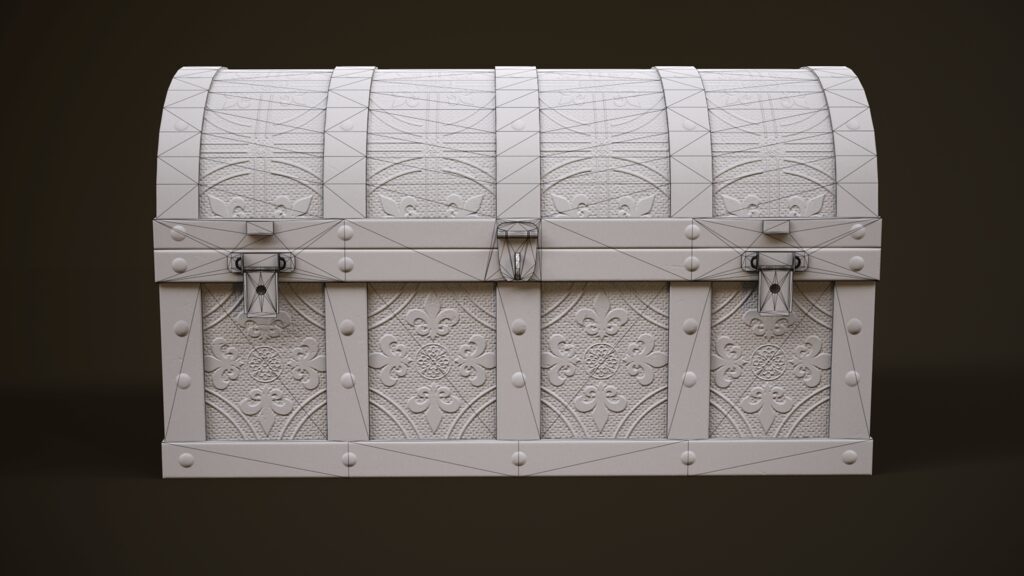 Medieval Chest Asset (320748) 3D model - Download 3D model Medieval ...
