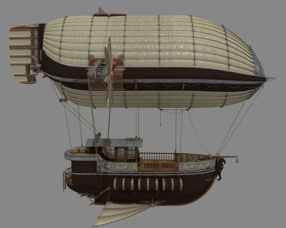 Cargo Airship (321014) 3D model - Download 3D model Cargo Airship ...