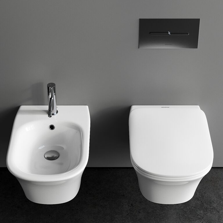 Toilet and bidet (321320) 3D model - Download 3D model Toilet and bidet ...