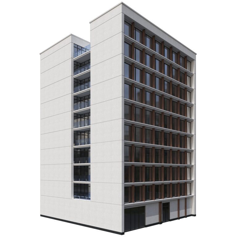 Modern office building No. 1 (321785) 3D model - Download 3D model ...