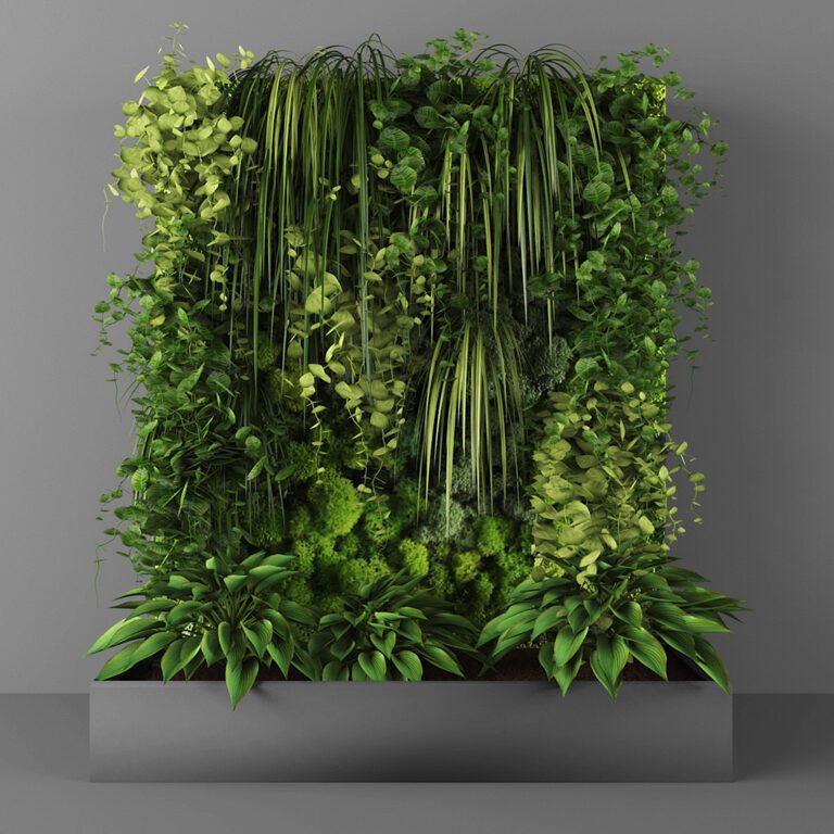 Vertical garden 096 (322461) 3D model - Download 3D model Vertical ...