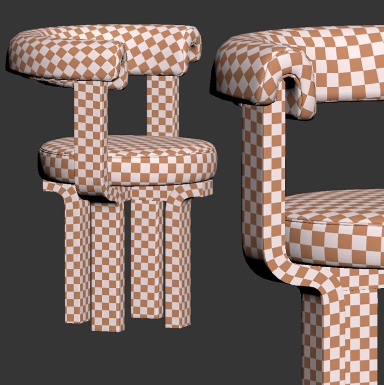 Kana Chair by Vonnegut Kraft﻿ (322536) 3D model - Download 3D model ...