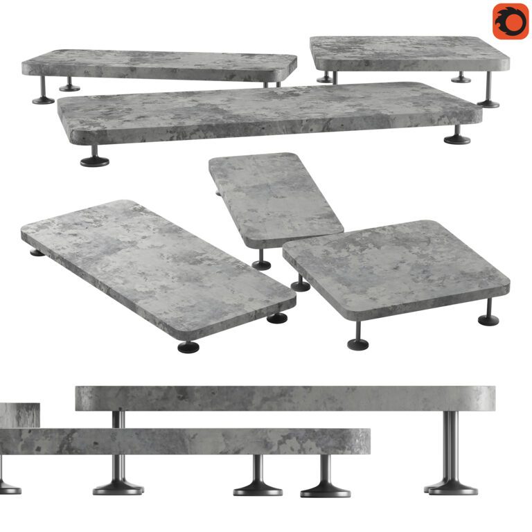 Coffee Tables Baxter Piombino (323753) 3D model - Download 3D model ...
