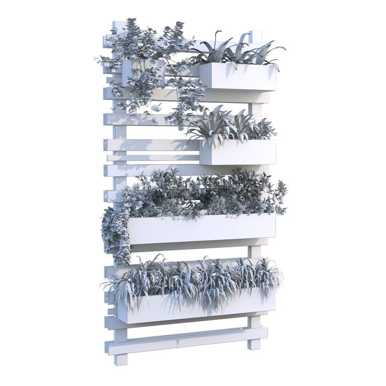Vertical plant stand collection set 203 (324814) 3D model - Download 3D ...
