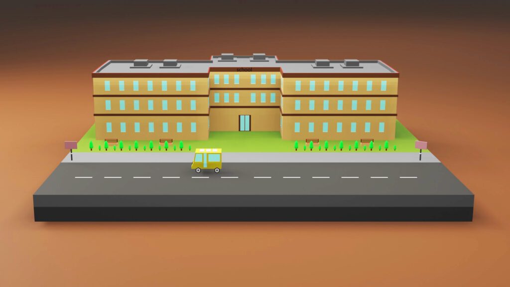 School low poly vol 01 (324839) 3D model - Download 3D model School low ...