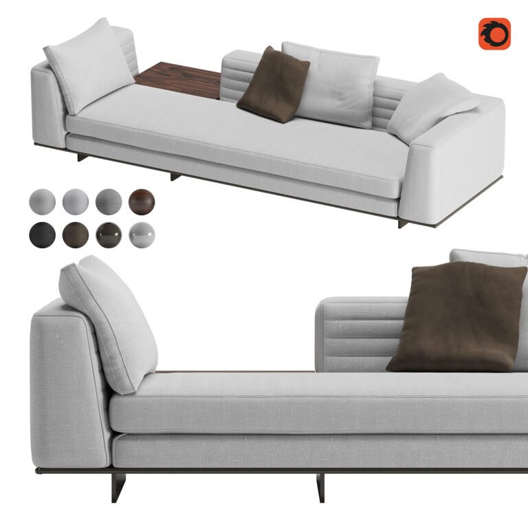 Roger Suite Sofa Low With Case (324863) 3D model - Download 3D model ...