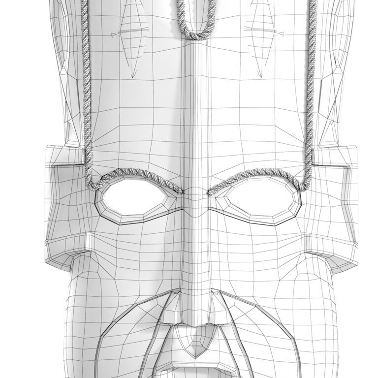 Akan Beauty African mask (325066) 3D model - Download 3D model Akan ...