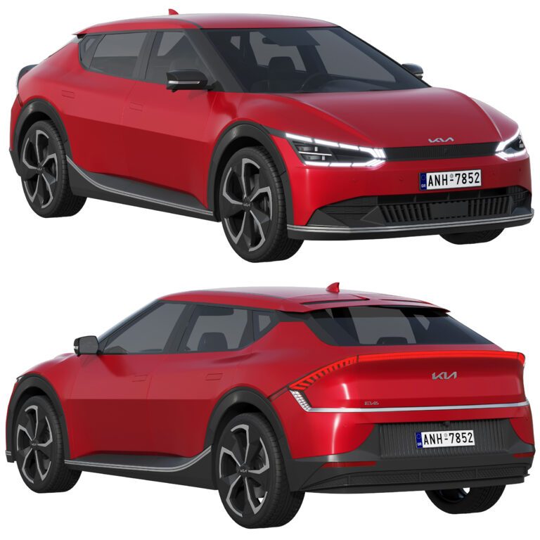 Kia EV6 (325204) 3D model - Download 3D model Kia EV6 (325204) | 325204 ...