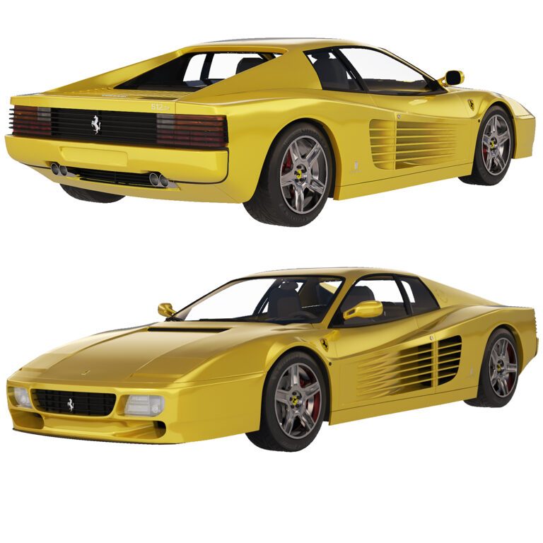 Ferrari 512 TR 1991 car (325319) 3D model - Download 3D model Ferrari ...