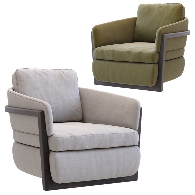 Armchair Arena By Porada (325645) 3D model - Download 3D model Armchair ...