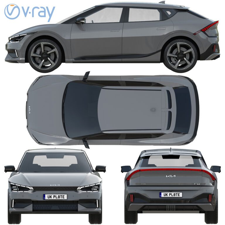 Kia EV6 GT car (325873) 3D model - Download 3D model Kia EV6 GT car ...