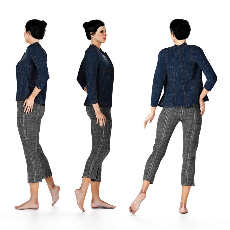 Yasmine - 01 Standing Pose Female (326011) 3D model - Download 3D model ...