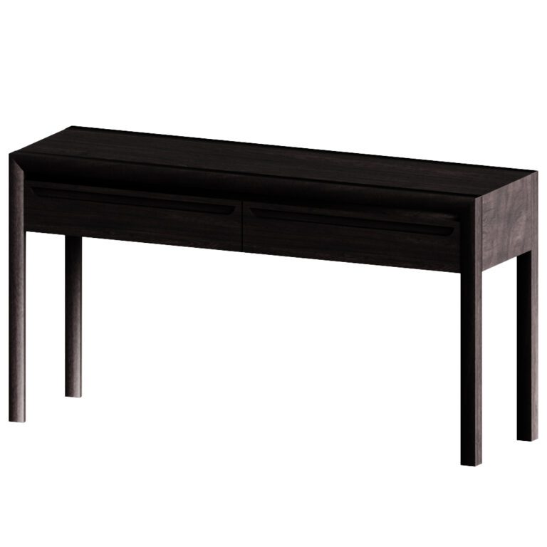 Square Console with 2 drawers (solid wood handle) (326037) 3D model ...