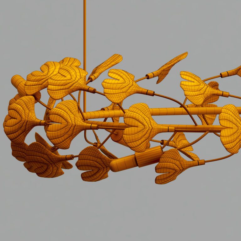 Set Of Lamps Cosmo White Flower Combo (326371) 3D model - Download 3D ...
