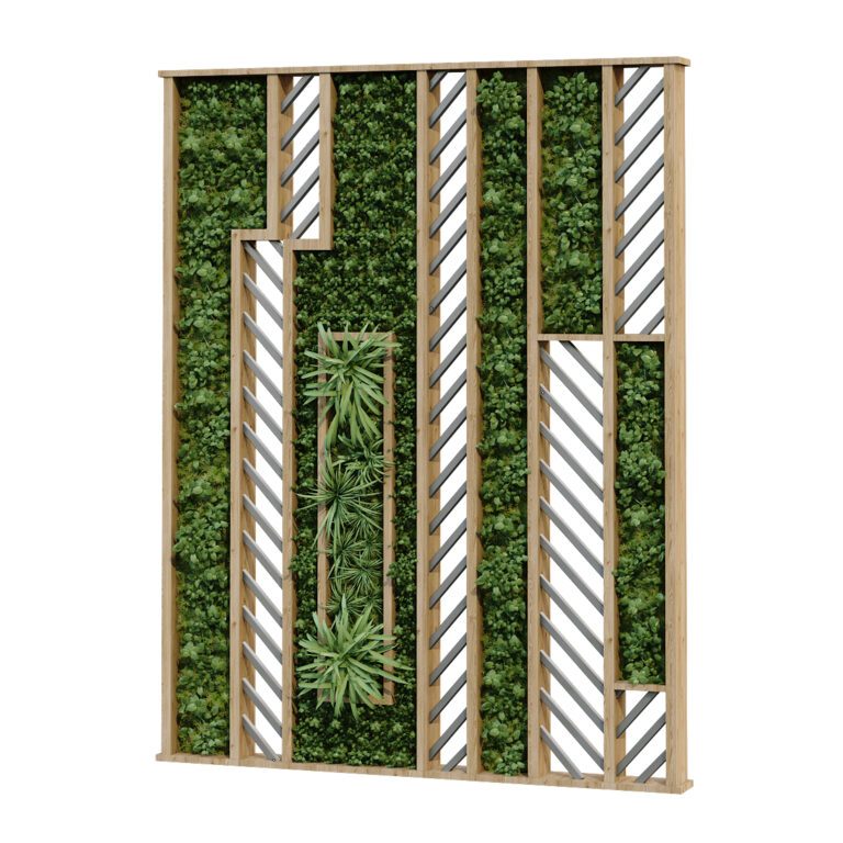 Vertical plant in box set 242 (326417) 3D model - Download 3D model ...