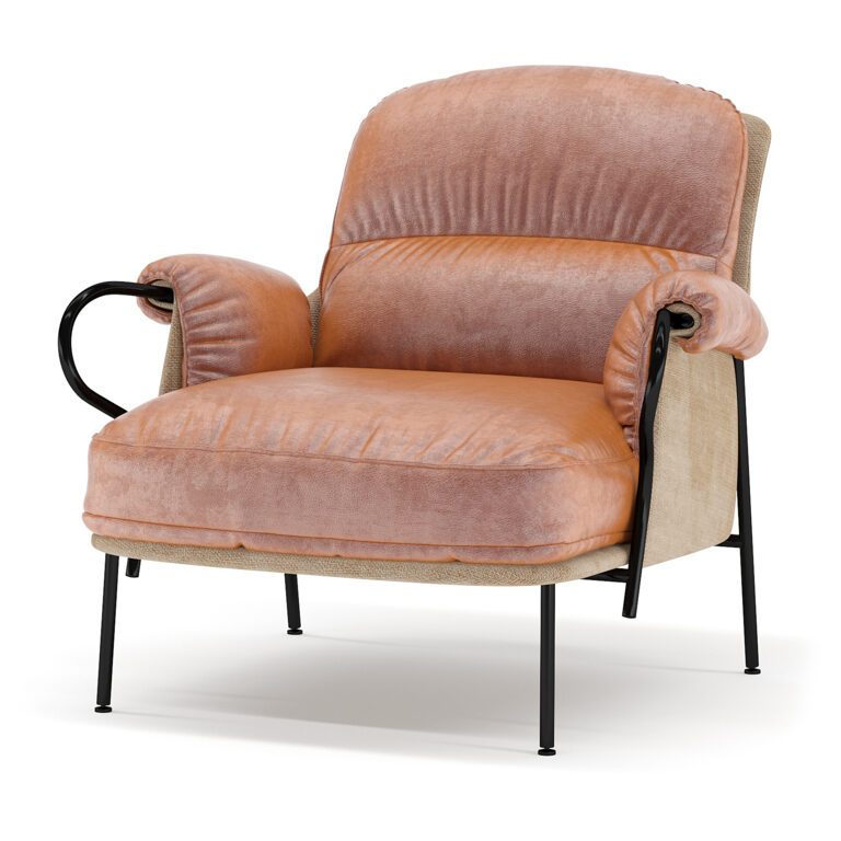 Fogia Lyra Lounge armchair (327509) 3D model - Download 3D model Fogia ...