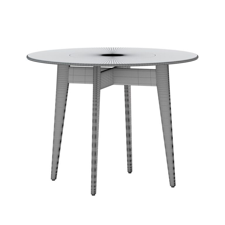 Tate round dining table (327560) 3D model - Download 3D model Tate ...