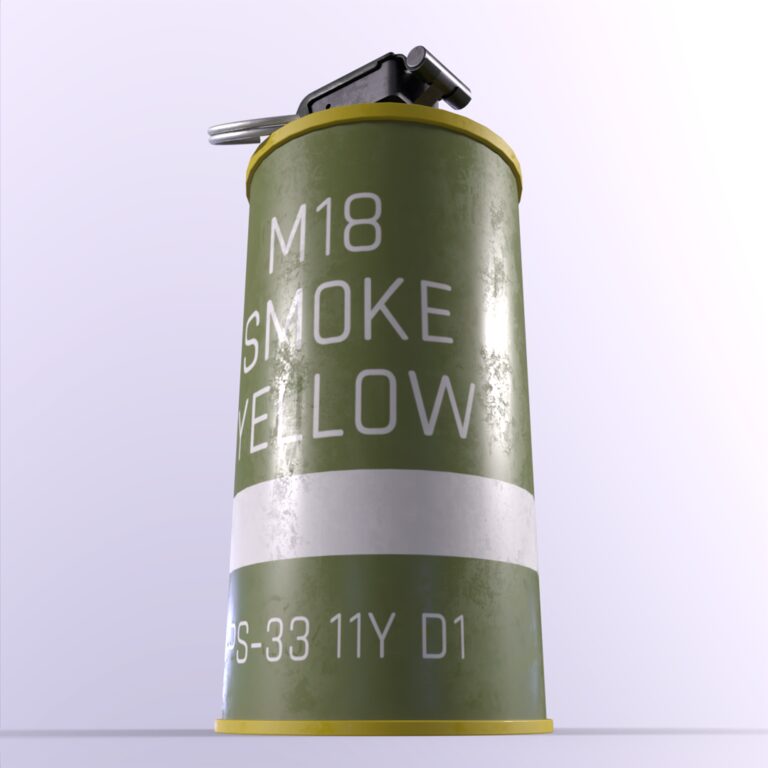 M18 Smoke Grenade (328150) 3D model - Download 3D model M18 Smoke ...
