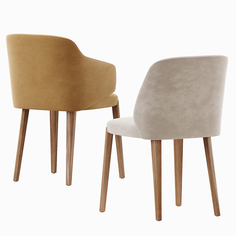 Potocco Concha dining chair (328809) 3D model - Download 3D model ...