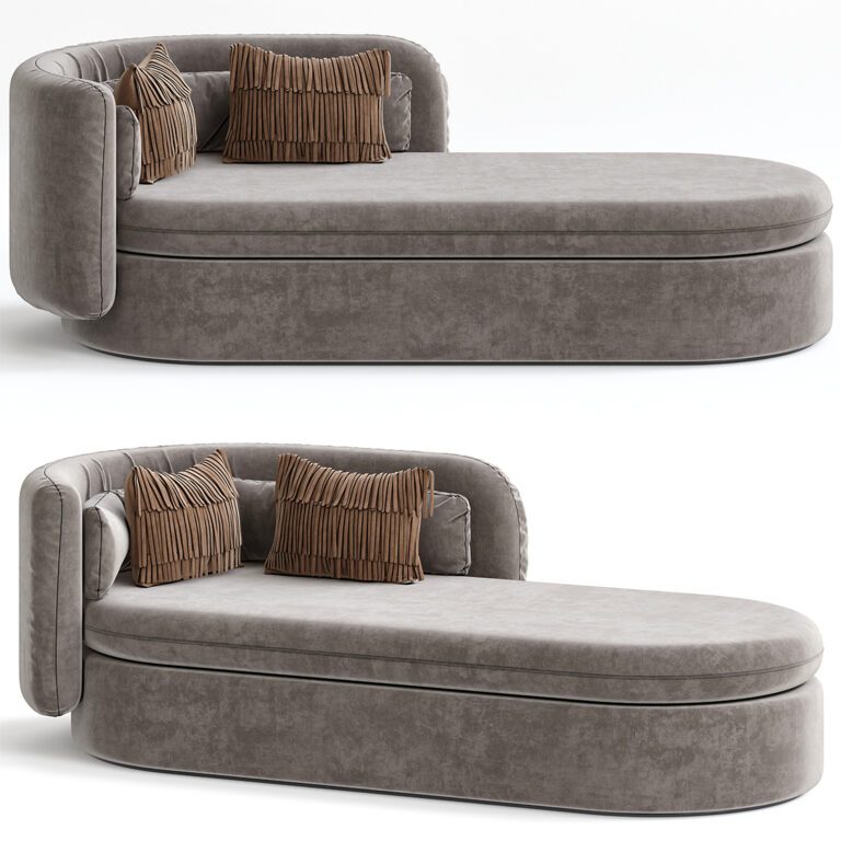 Group chaise three seat left arm Sofa (328857) 3D model - Download 3D ...