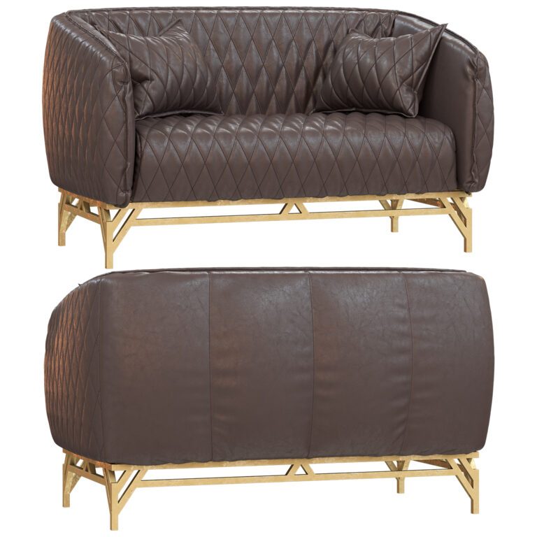 Double sofa Diplomat factory oldloft mebel (329261) 3D model - Download ...