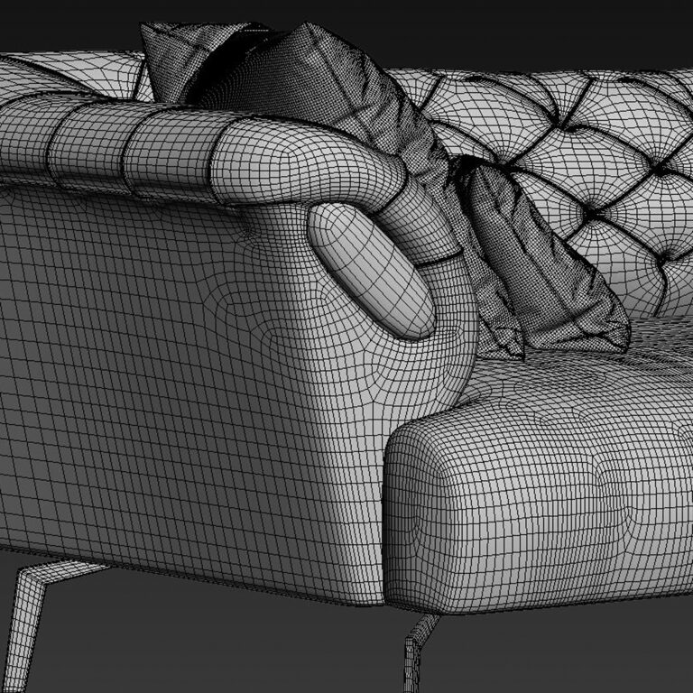 Lester classic sofa (329280) 3D model - Download 3D model Lester ...
