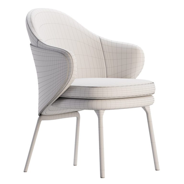 ANGIE Easy chair By Minotti (329674) 3D model - Download 3D model ANGIE ...