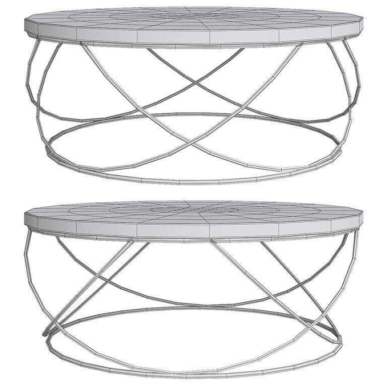 VIG Furniture Modrest Strang Modern Round Coffee Table (32986) 3D model ...