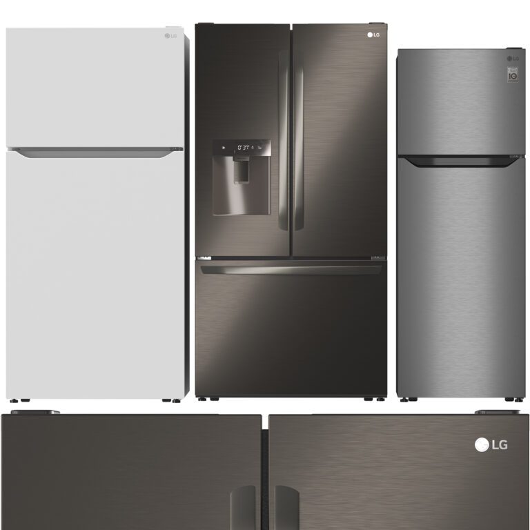 LG Refrigerator Collection 01 (329962) 3D model - Download 3D model LG ...