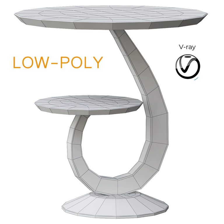Lapidary Sculpted coffee table (33014) 3D model - Download 3D model ...